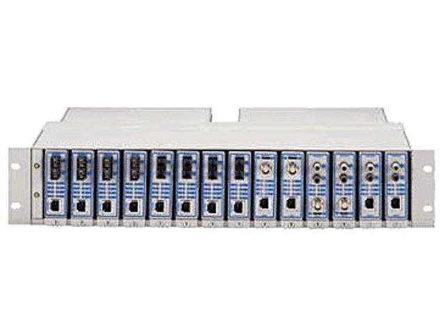 Omnitron 4395 FlexPoint 14-Module AC Power-Redundant Powered Chassis ...