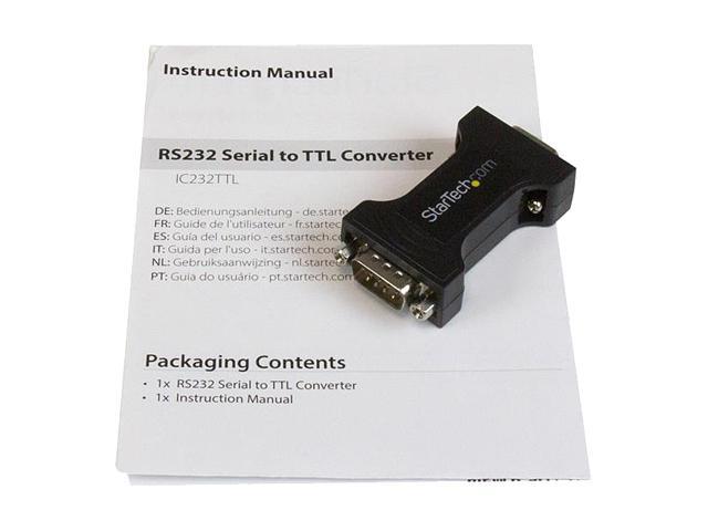 StarTech.com IC232TTL RS232 to TTL serial converter - DB9, F/M - Newegg.com