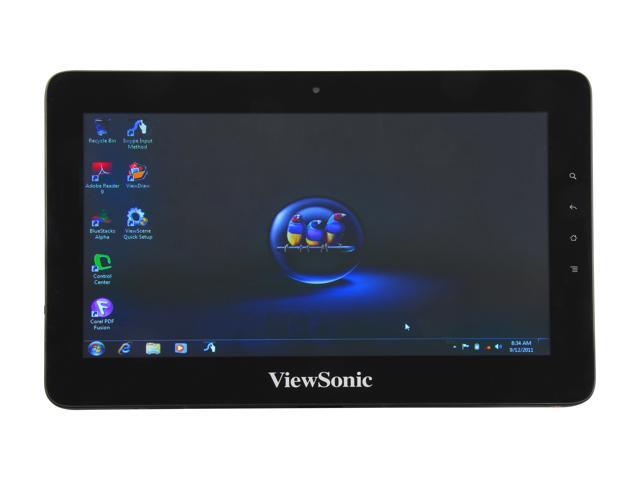 ViewSonic ViewPad 10Pro Tablet Intel Atom Z670(1.50GHz) 10.1" 2GB Memory DDR2 800 16GB SSD Intel ...