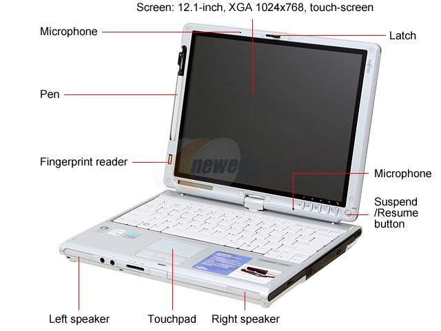 Fujitsu LifeBook T4215(FPCM10957) 12.1" Tablet PC - Newegg.com