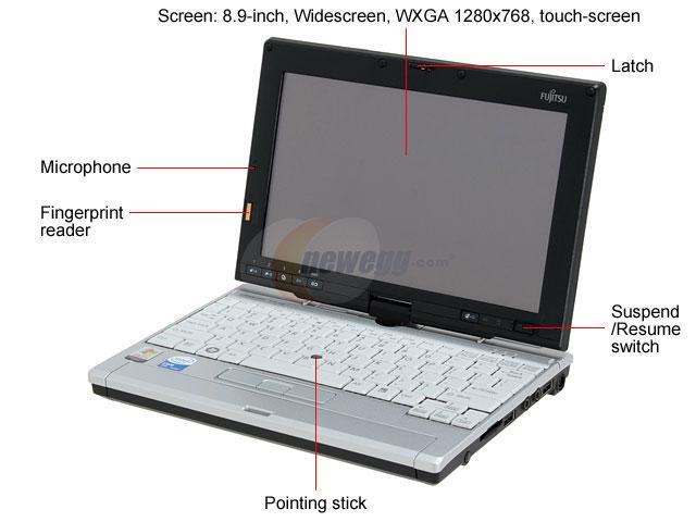 Fujitsu LifeBook P1610(FPCM210314) 8.9" Tablet PC - Newegg.com