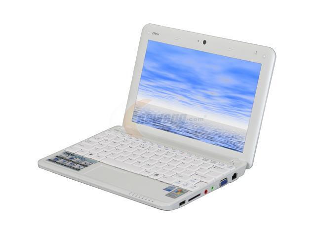 MSI Wind U100-279US White 10.0" WSVGA Netbook - Newegg.com
