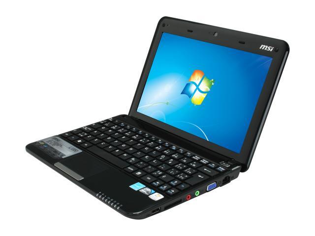 Refurbished: MSI Wind L1350-1256US Black 10.0" WSVGA Netbook - Newegg.com