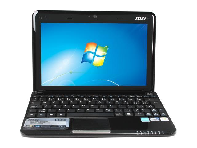 Refurbished: MSI Wind L1350-1256US Black 10.0" WSVGA Netbook - Newegg.com