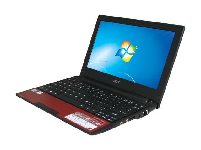 Acer Aspire One AOD255E-13633 Ruby Red 10.1" WSVGA Netbook - Newegg.com