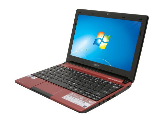 Acer Aspire One AOD257-1648 Burgandy Red 10.1" WSVGA Netbook - Newegg.com