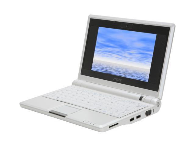ASUS Eee PC 4G - Pearl White Intel Celeron M 353 7" 512MB Memory 4GB ...