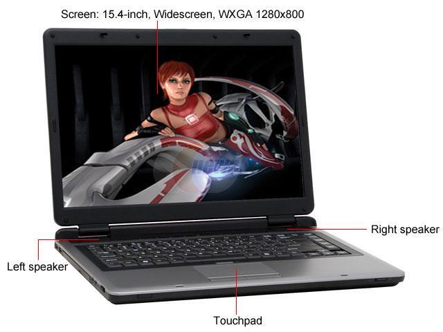 iBUYPOWER Laptop Intel Core Duo T2500 1GB Memory 100GB HDD ATI Mobility ...