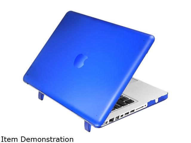 Insten Dark Blue Hard Rubberized Case + Clear Silicone Keyboard Cover ...