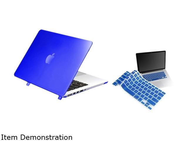 Insten Dark Blue Rubberized Hard Case + Silicone Keyboard Cover Skin ...