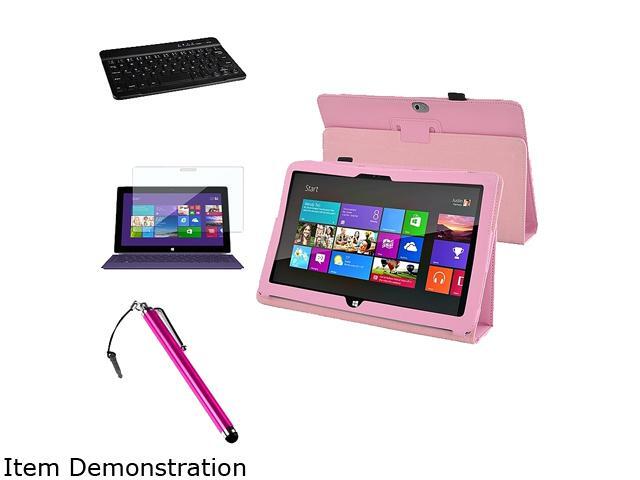 Insten For Microsoft Surface 2 10.6 inch Tablet Case Folio Leather Pink ...