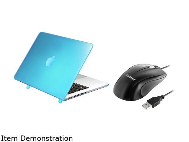 INSTEN Light Blue Snap-in Rubber Case Cover with optical mouse for ...