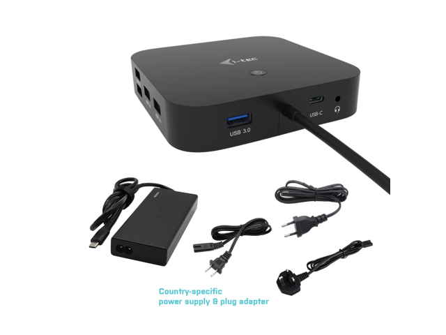 i-tec USB-C Dual Display Docking Station with Power Delivery 65W ...