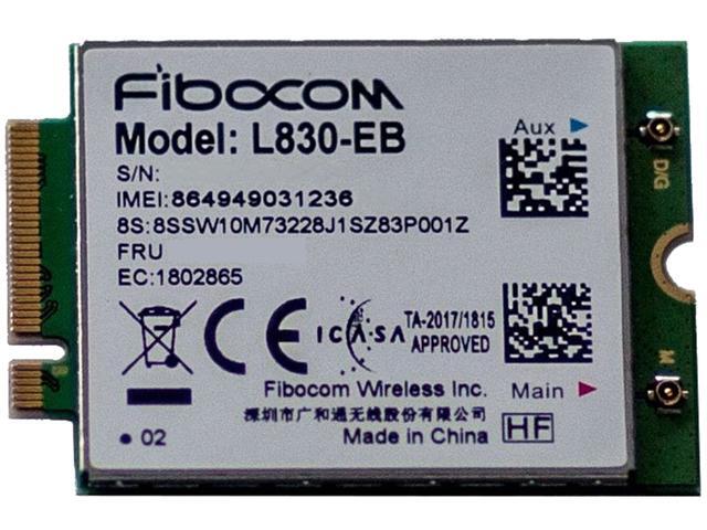 lenovo ThinkPad Fibocom L830-EB LTE Wireless Cellular Modem 4XC0Q92823 ...