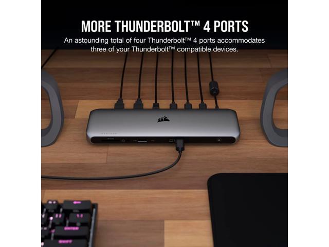 Corsair TBT200 Thunderbolt™ 4 Dock - Up to 96W Power Delivery - 4X ...