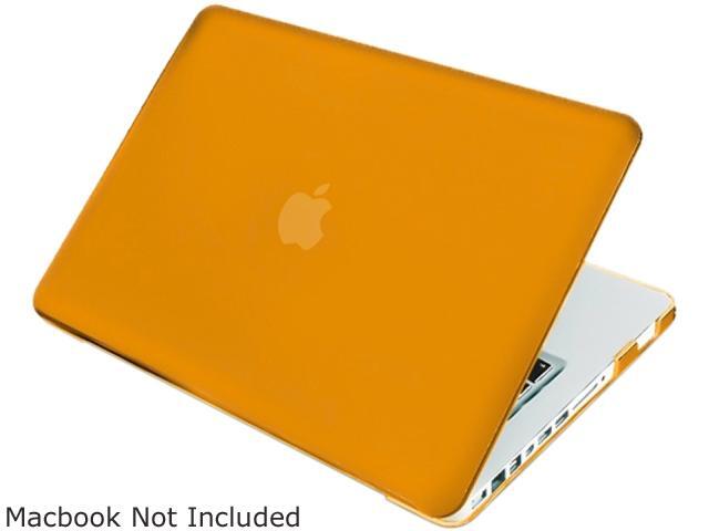 INSTEN Orange Snap-on Rubber Coated Case compatible with Apple MacBook ...
