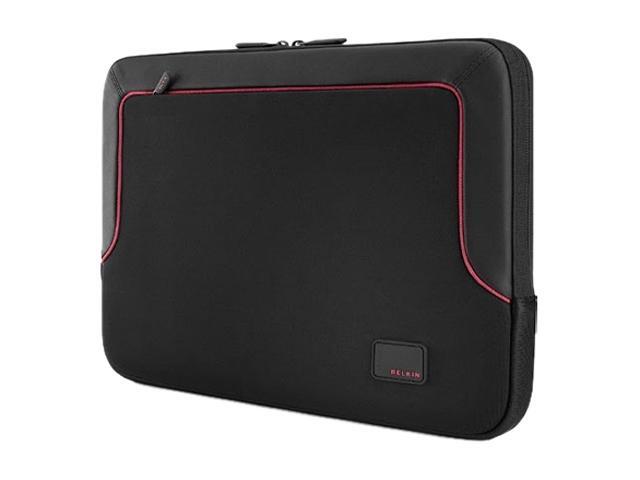 Belkin EVO Carrying Case (Sleeve) for 10" Notebook - Black, Red ...