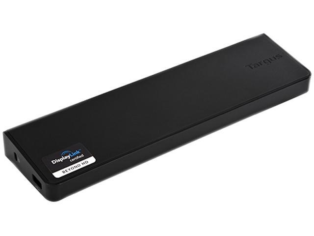 Targus Black ACP70CA SuperSpeed Dual Video Docking Station USB3.0 ...