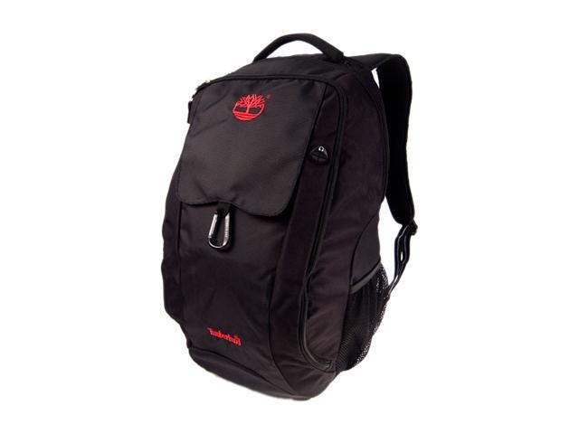 Timberland Black/Red Holderness Large Laptop Backpack with Padded ...