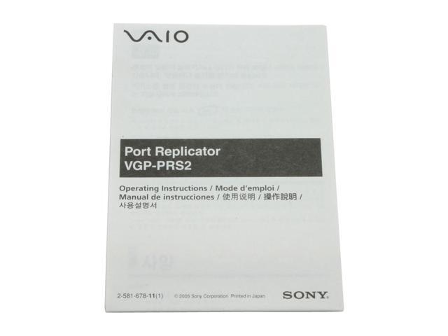 SONY VGP-PRS2 VAIO Port Replicator for S Series - Newegg.com