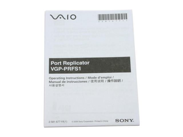 SONY VGP-PRFS1 VAIO Port Replicator for FS Series - Newegg.com