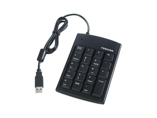 TOSHIBA Slim USB Numeric Keypad with 2-Port USB Hub PA1390U-1NKP ...