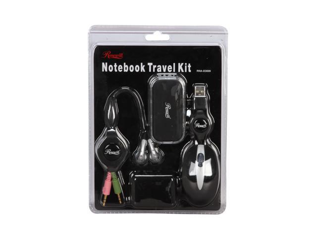 Rosewill Laptop Travel Kit (3 PCs: Mouse, Webphone & USB Hub) RNA-E3009 ...
