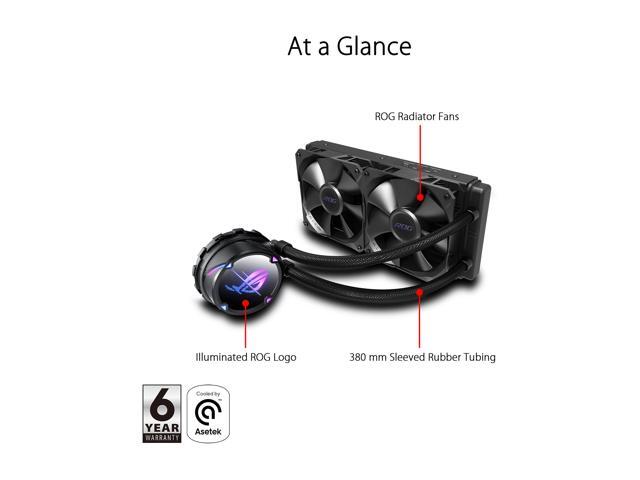 ASUS ROG Strix LC II 240 All-in-one AIO Liquid CPU Cooler 240mm ...