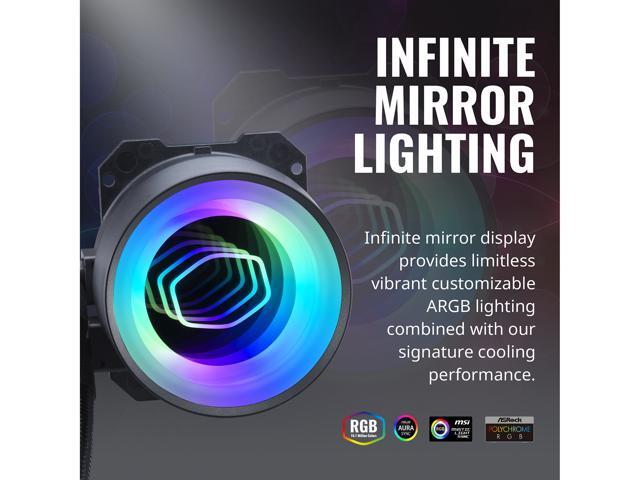 MasterLiquid ML240 Mirror ARGB Close-Loop AIO CPU Liquid Cooler, Mirror ...