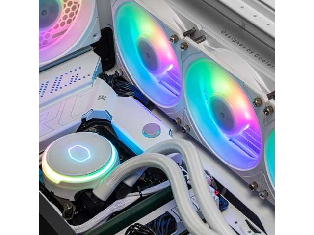 Cooler Master Mobius 120P ARGB White High Performance Interconnecting ...