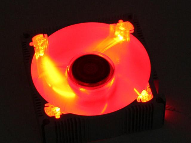 AeroCool Aluminum - Red Red LED Case Cooling Fan - Newegg.com