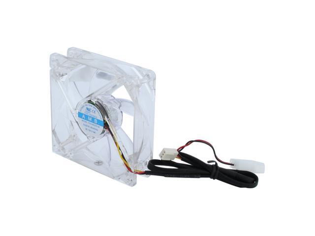 Masscool FDC09025S1M 90mm Sleeve bearing Clear Case Fan w/ 3 Pins and 4 ...