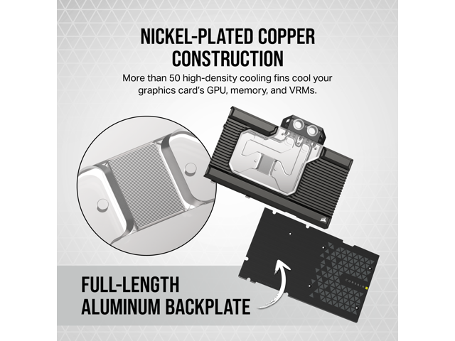 CORSAIR Hydro X Series XG7 RGB 4090 FOUNDERS EDITION GPU Water Block ...