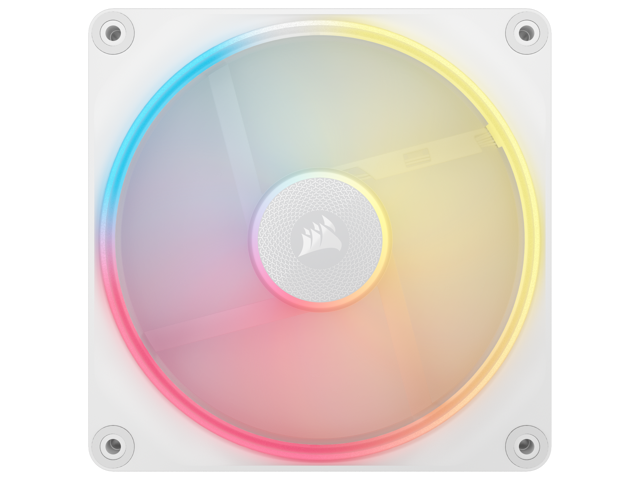CORSAIR iCUE LINK LX140-R RGB 140mm PWM Reverse Fan Expansion - White ...