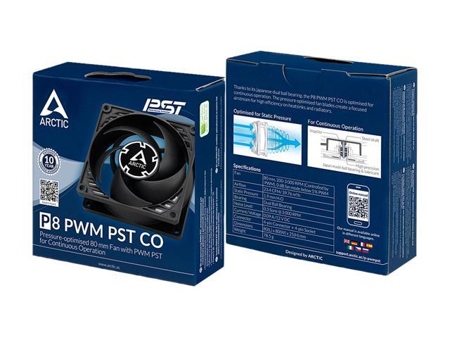 ARCTIC COOLING P8 PWM PST CO ACFAN00151A Non-LED LED Pressure-optimised ...