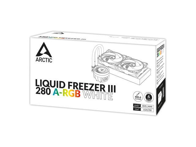 ARCTIC COOLING Liquid Freezer III - 280 A-RGB (White): All-in-One CPU ...
