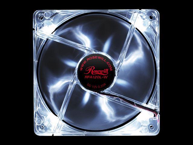 Rosewill RFA120L-W 4 White LEDs LED Case Cooling Fan - Newegg.com