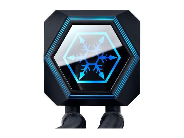 SilverStone PF240-ARGB AIO CPU Liquid Cooling/ARGB/Dual 120mm PWM Fan ...