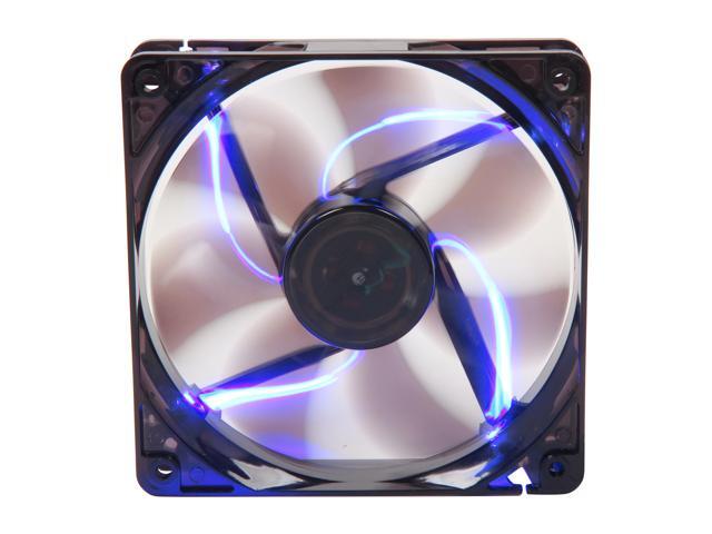 APEVIA CF12SL-TBL 120mm UV blue LED fan w/3-pin and 4-pin connectors ...
