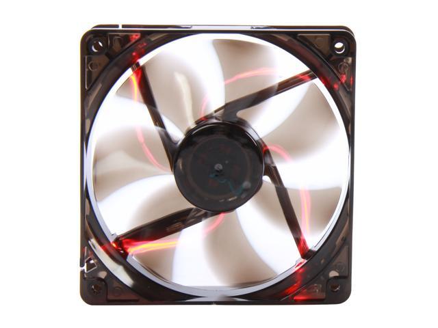 APEVIA CF12SL-TRD 120mm UV red LED fan w/3-pin and 4-pin connectors and ...