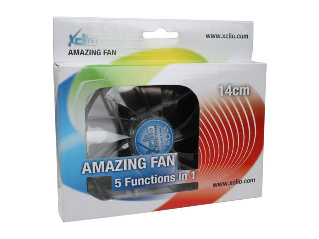 XCLIO Amazing Fan - 14cm Red, Blue, Green & Random LED Case Fan ...