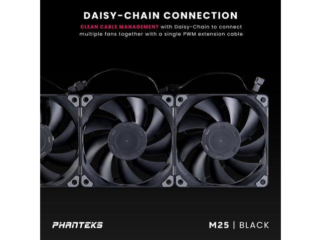 Phanteks M25-120 fan, High-Airflow radiator performance, PWM control up ...