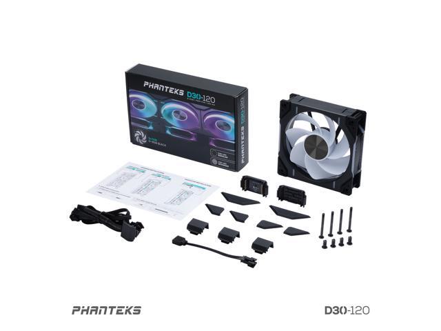 Phanteks D30-120 DRGB PWM Fan, Reverse Airflow Model, Premium D-RGB ...