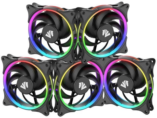 Asia Horse PC RGB Fan Kit 5 Pack - Black, FS9001-ARGB-5PACK - Newegg.ca