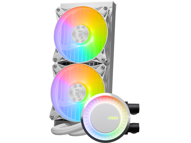 MSI MAG CoreLiquid E240 White - AIO ARGB CPU Liquid Cooler - Rotating ...