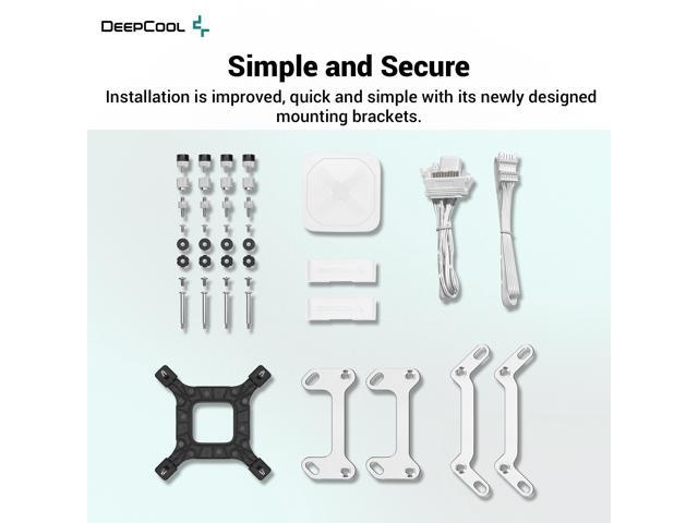 DeepCool LS320 WH Premium Liquid CPU Cooler, Intel LGA 1700/1200/115x ...