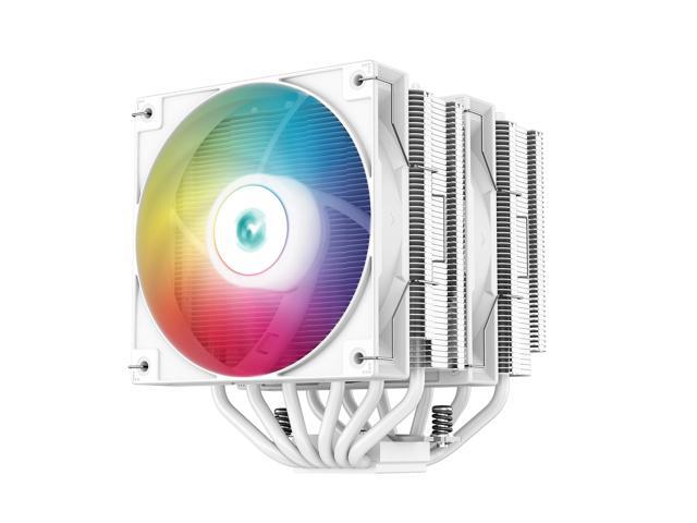 DeepCool AG620 WH ARGB Dual-Tower CPU Cooler, 2x 120mm Fan, Six Copper ...