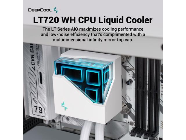 DeepCool LT520 WH Premium Liquid CPU Cooler, 240mm, High-Performance ...