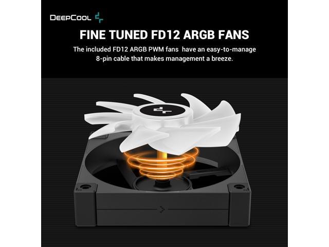 DeepCool LD240 Liquid Cooler 240mm 5th Gen Pump 3400 RPM AIO Real-time ...