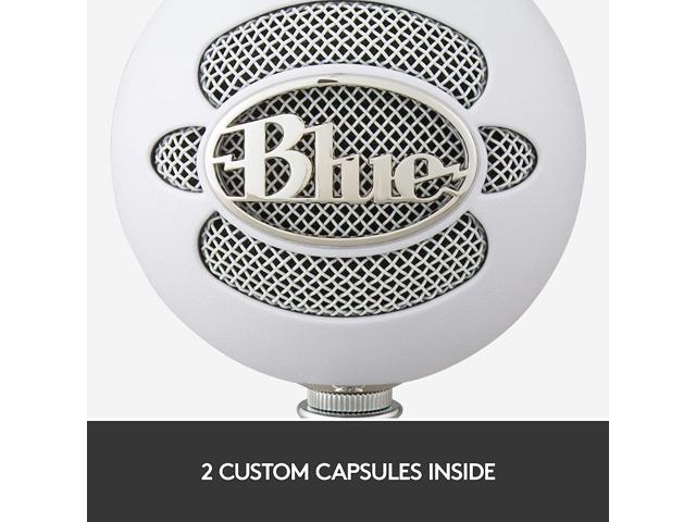 Blue Snowball USB Microphone for PC, Mac, Gaming, Recording, Streaming ...